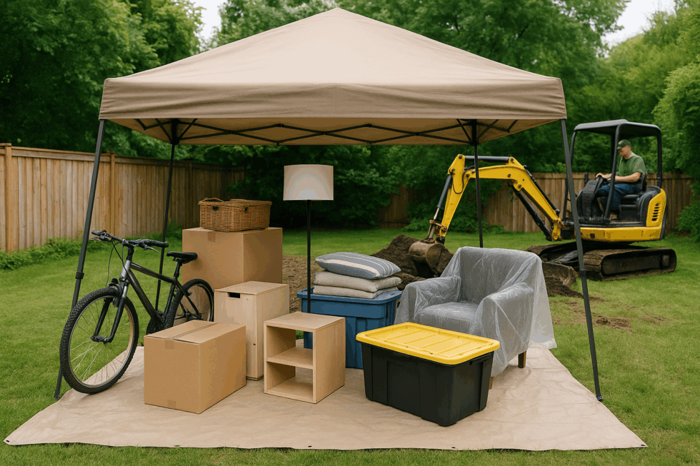Temporary Storage During Landscaping Projects: Keep Items Mud-Free ...